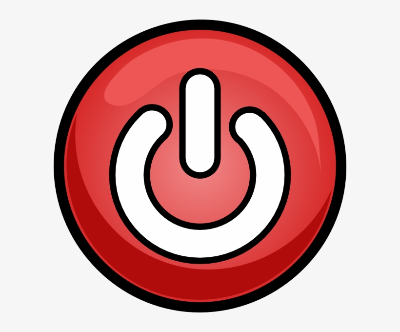 Power Button Red Png Clip Art - Free Transparent PNG Download - PNGkey