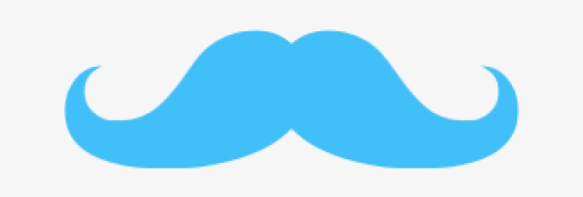 Mustache Clipart Light Blue - Free Transparent PNG Download - PNGkey