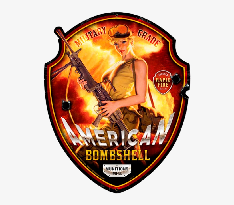 Vintage Tin Sign - Pin-up Model - Free Transparent PNG Download - PNGkey