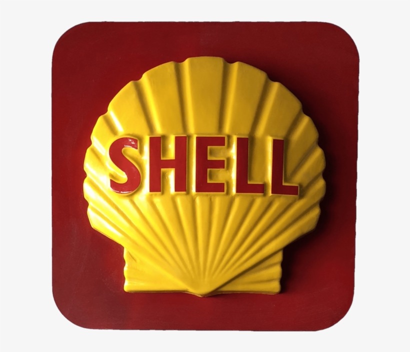 Vintage Shell Sign Wall Art By By Hand Africa - Snack - Free ...