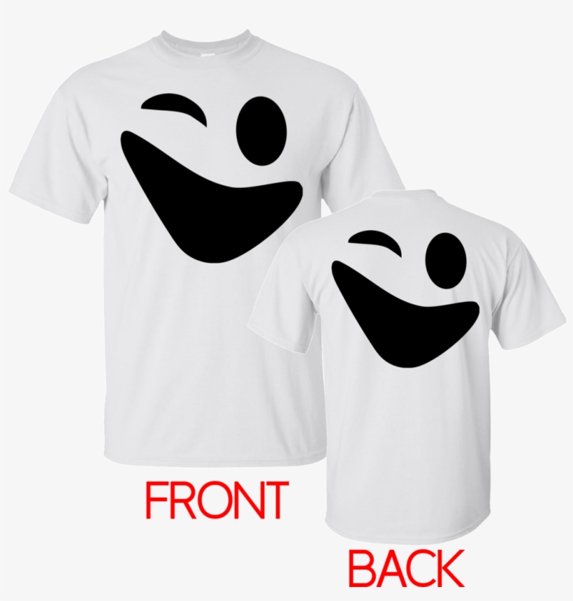 Funny Ghost Face Halloween Front And Back - Cartoon - Free Transparent ...