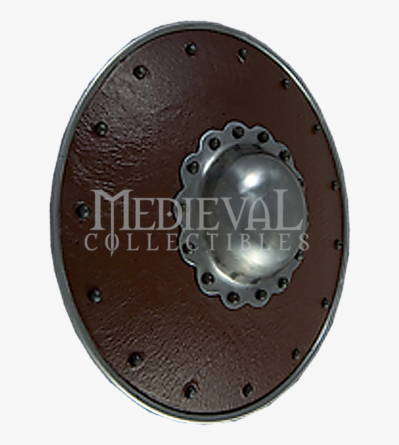 Scalloped Buckler Leather Covered - Buckler - Free Transparent PNG ...