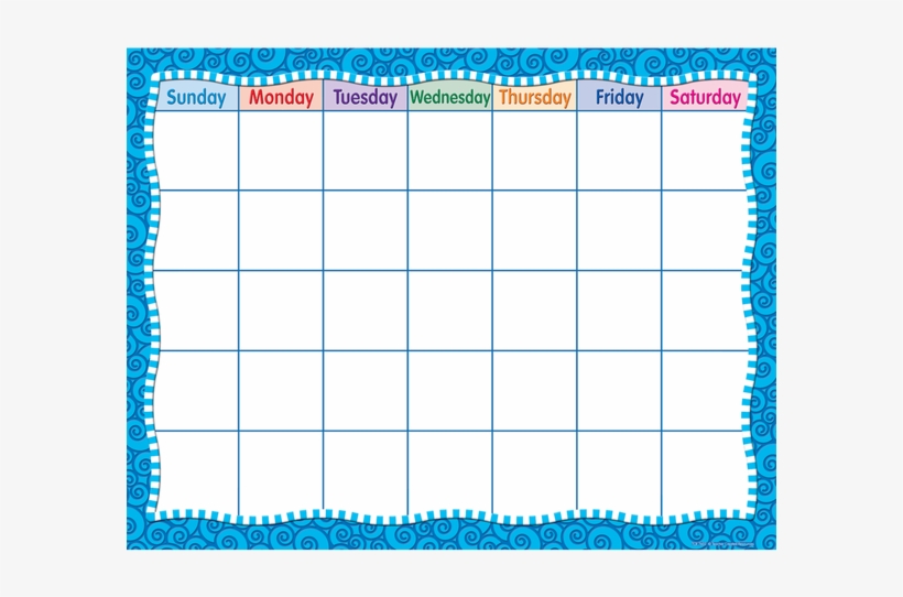 Blue Swirls Calendar Chart - Number - Free Transparent PNG Download ...