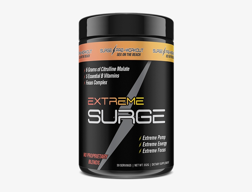 Extreme Surge Pre-workout - Caffeine - Free Transparent PNG Download ...