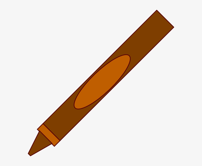 Brown Crayon Clipart