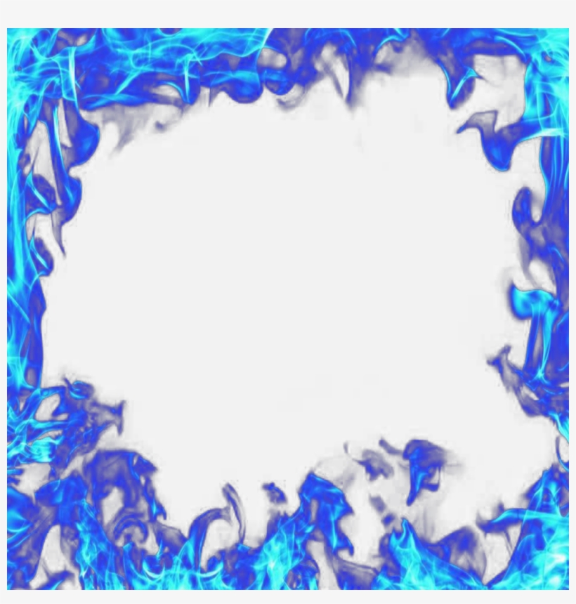 Mq Blue Smoke Fire Frames Border Borders - Art - Free Transparent PNG ...