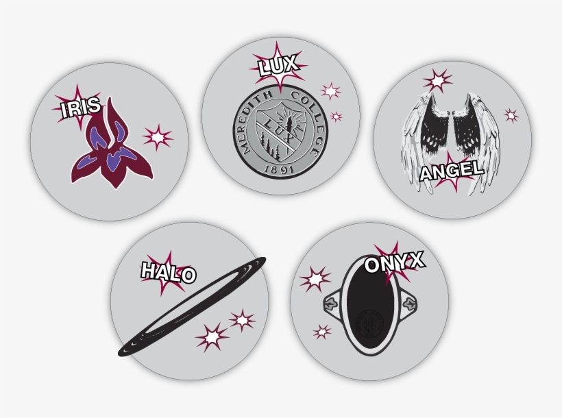 Drawings Of Each Of The Meredith Strong Symbols - Circle - Free ...