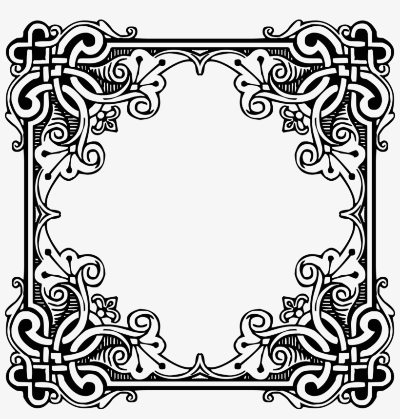 Pattern Border Png Picture - Frame Png Bw - Free Transparent PNG ...
