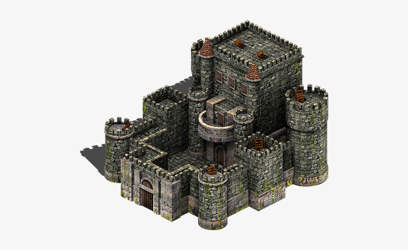 Castle - Isometric Rts Art - Free Transparent PNG Download - PNGkey