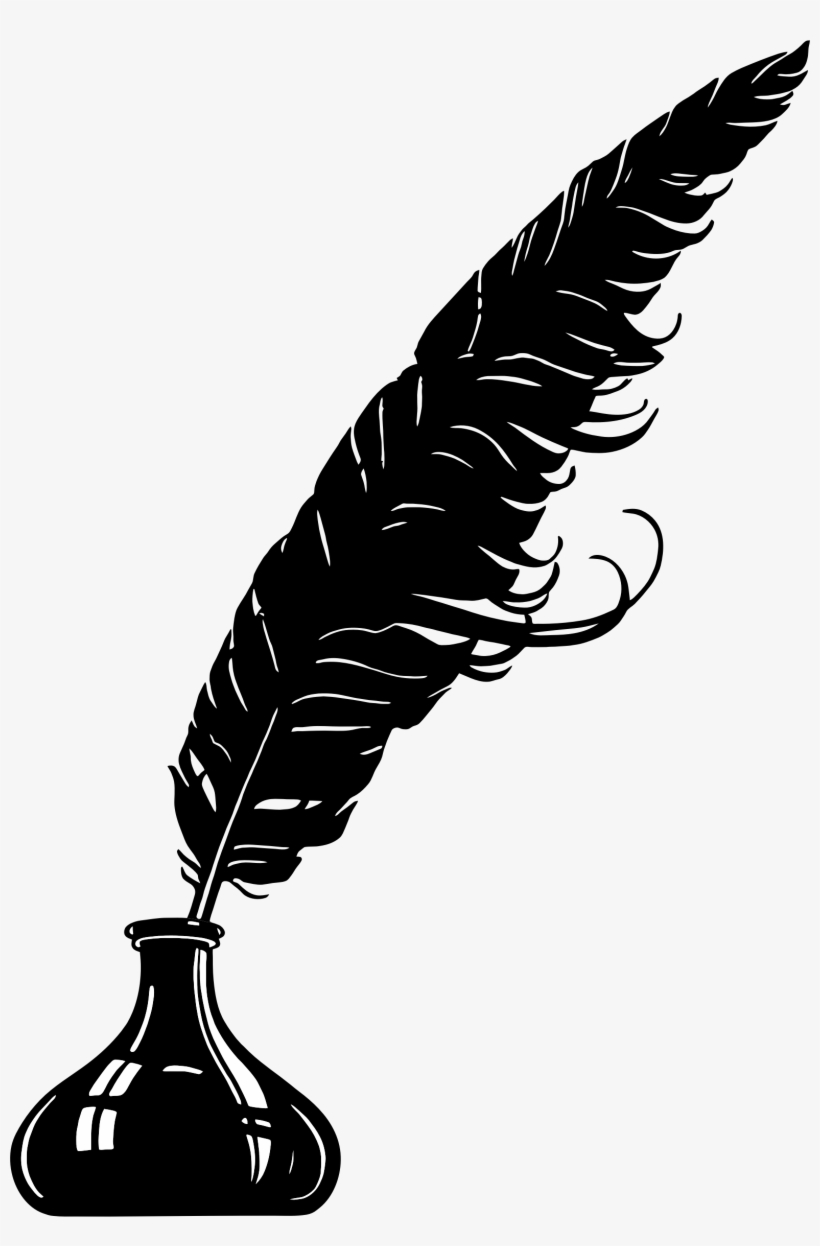 Quill And Inkwell Drawing