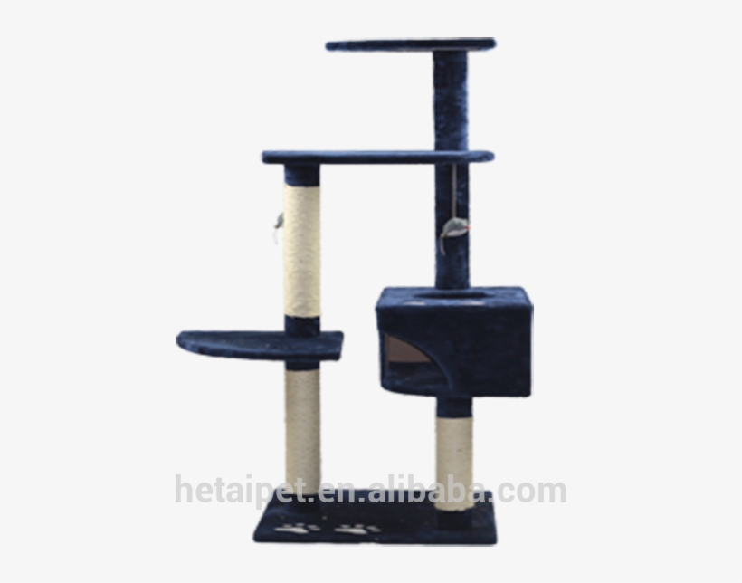 Modern Large Condo Luxury Wooden Banana Leaf Cat Tree - Cat - Free ...