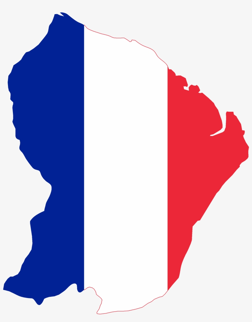 French Flag - French Guiana Flag Map - Free Transparent PNG Download ...