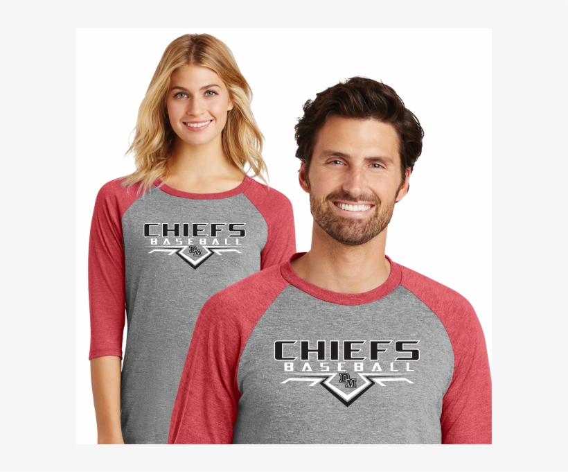 District Made Dm136l - Ladies Perfect Tri 3/4-sleeve - Free Transparent ...