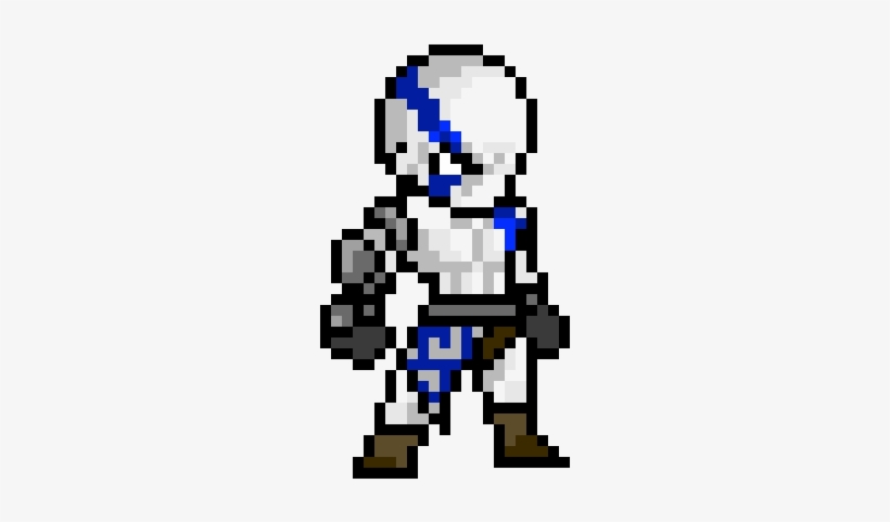 Blue Kratos - God Of War Kratos Pixel Art - Free Transparent PNG ...