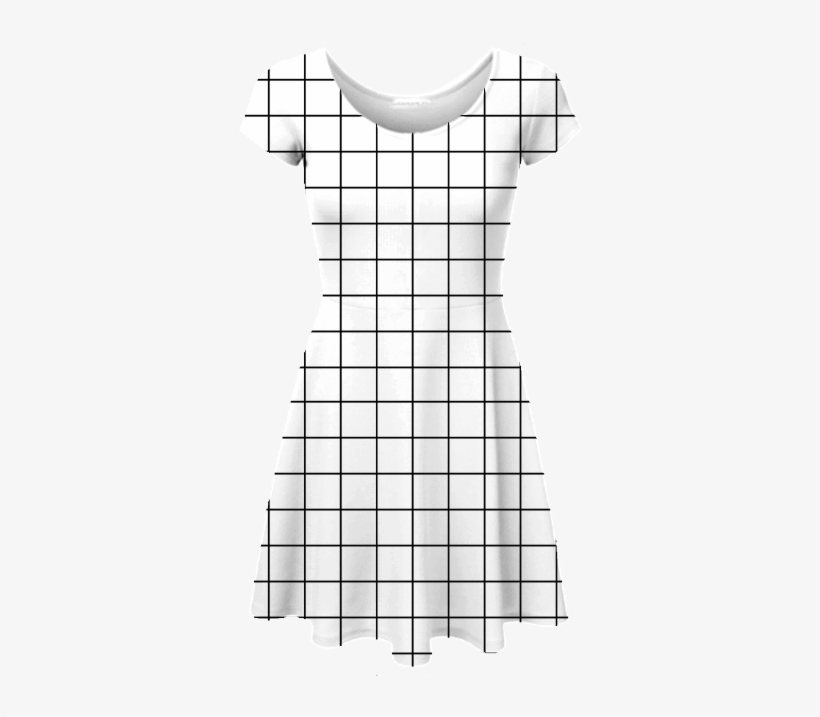 Grid Skater Dress - Pattern - Free Transparent PNG Download - PNGkey