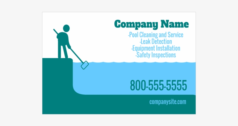 Pool Cleaning Magnetic Sign With Stick Figure Cleaning - Graphic Design ...