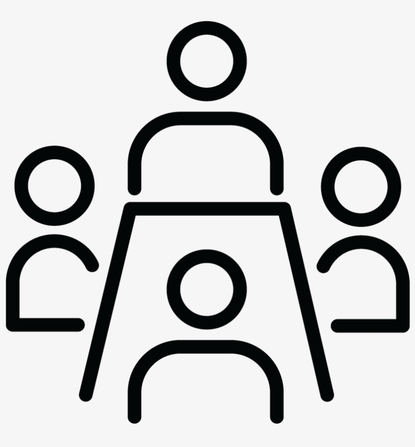 Icon Of People Seated At A Table - Advisory Board Icon Png - Free ...