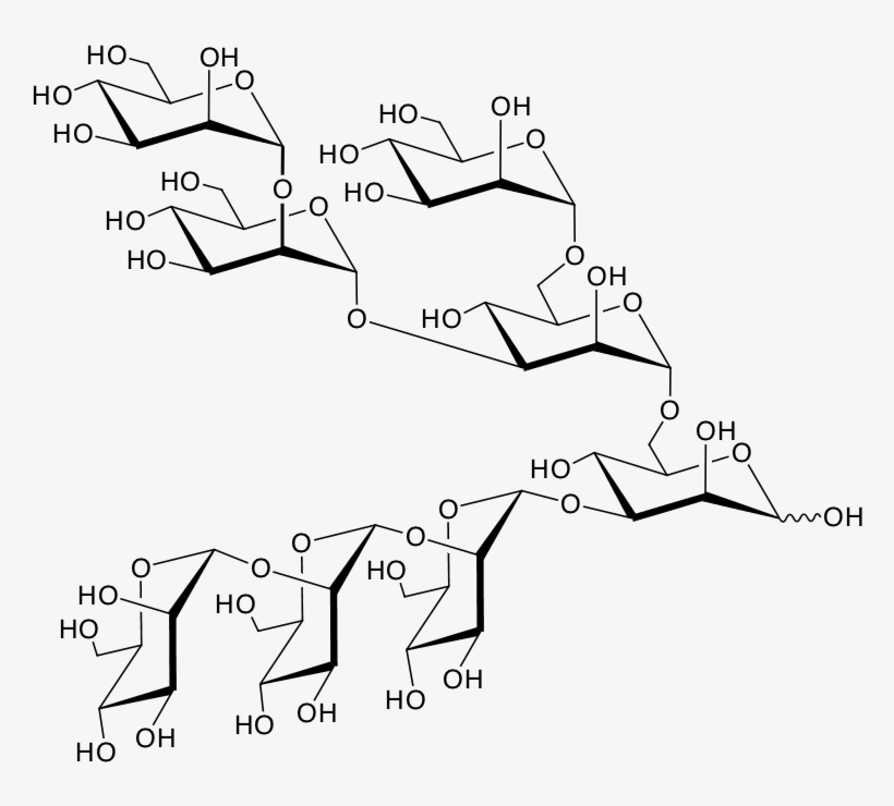 Structure Of Man Man(a3)[man(a6)] - Cellulose Formel - Free Transparent ...