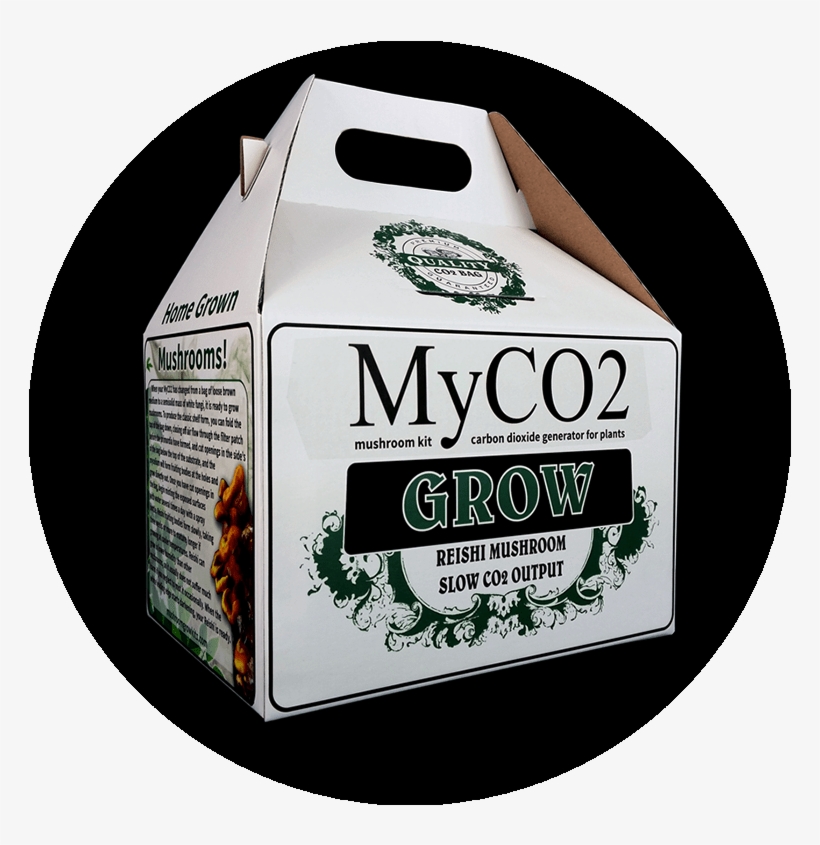 Myco2 Grow Mushroom Kit / Co2 Bag - Co2 Mushroom Box - Free Transparent ...