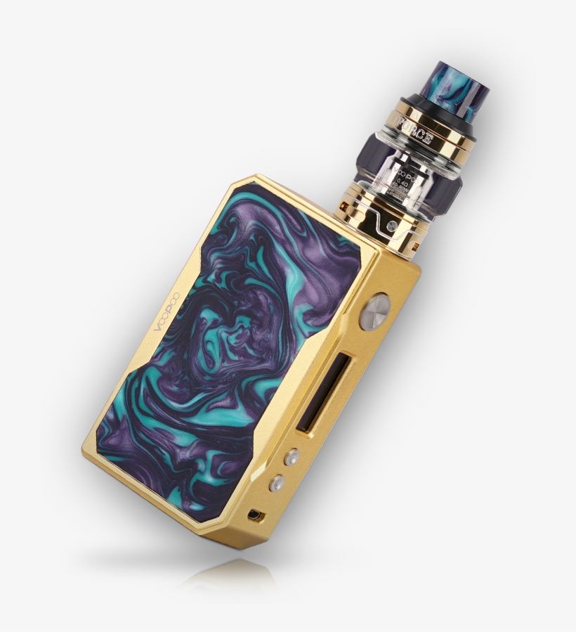 Gold Drag Voopoo Vape - Voopoo Drag Gold Azure Mod - Free Transparent ...