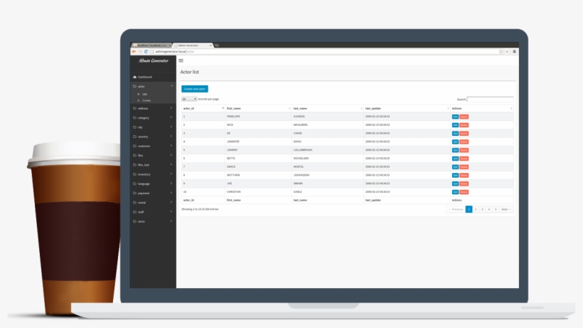 Crud Admin Php - Free Transparent PNG Download - PNGkey