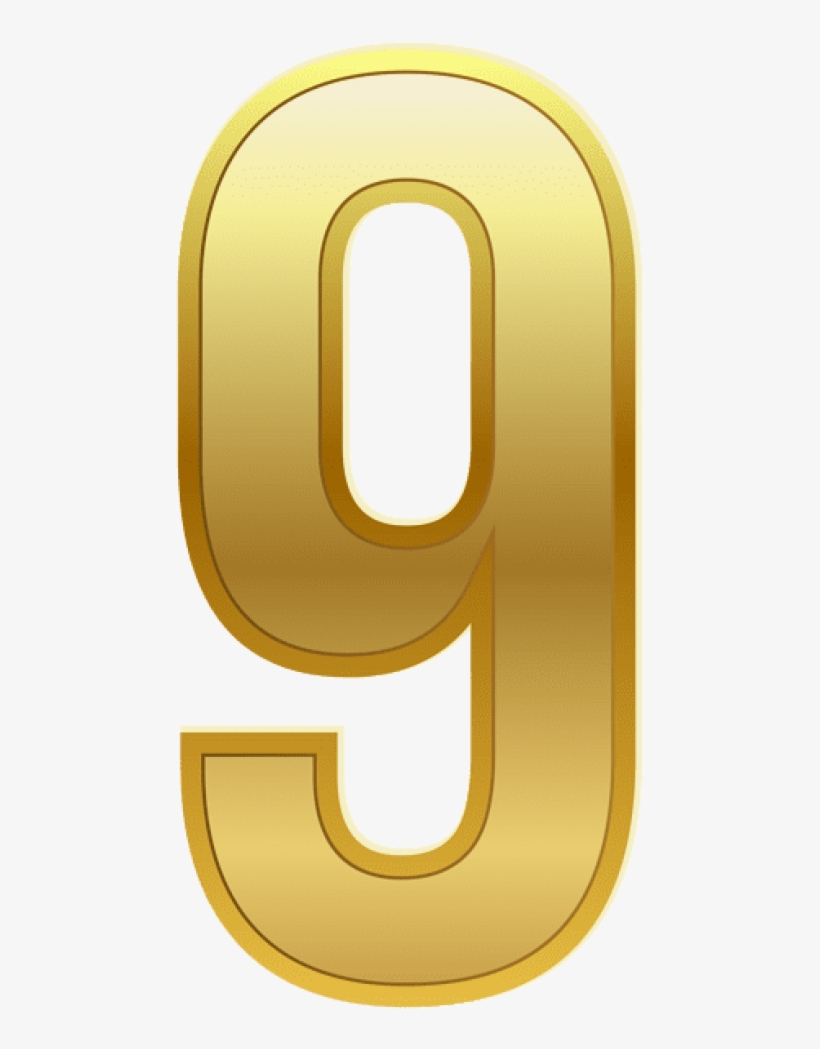 Download Number Nine Gold Classic Clipart Png Photo - Free Transparent ...