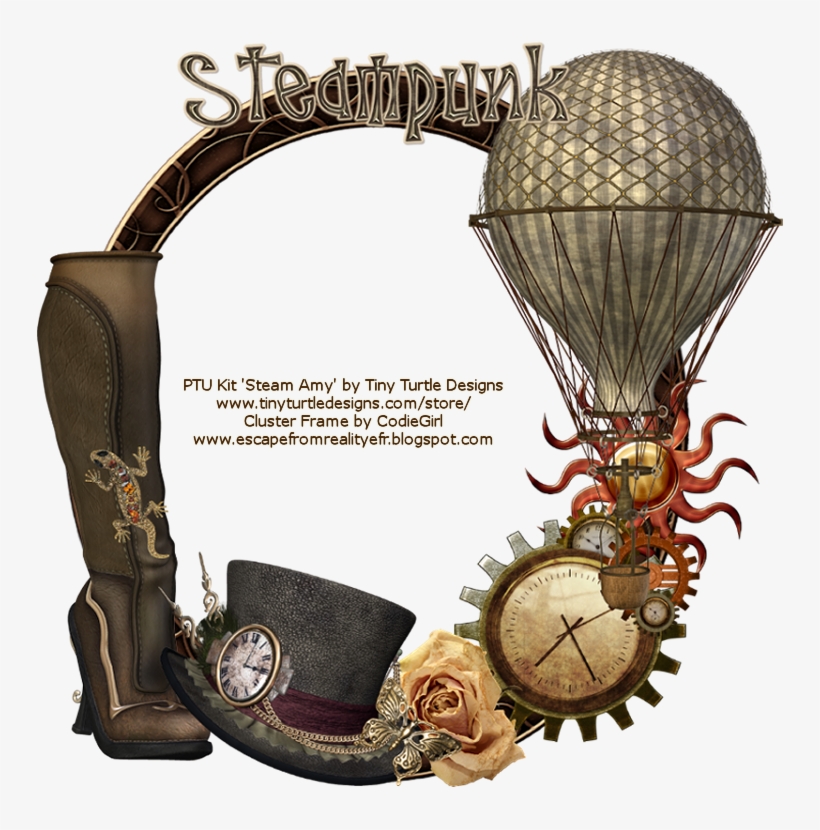 By Maren - Steampunk Cluster Frame - Free Transparent PNG Download - PNGkey