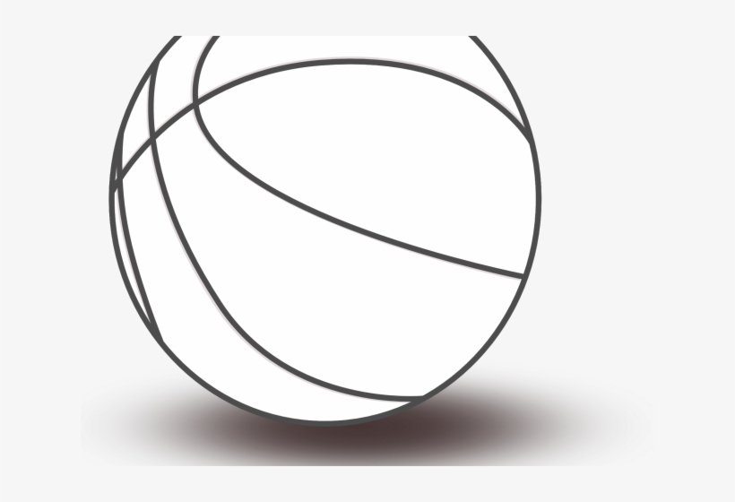 Basketball Clipart Outline - White - Free Transparent PNG Download - PNGkey