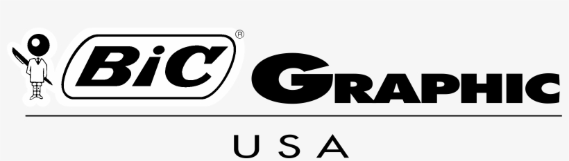 Bic Graphic Usa Logo Black And White - Circle - Free Transparent PNG ...
