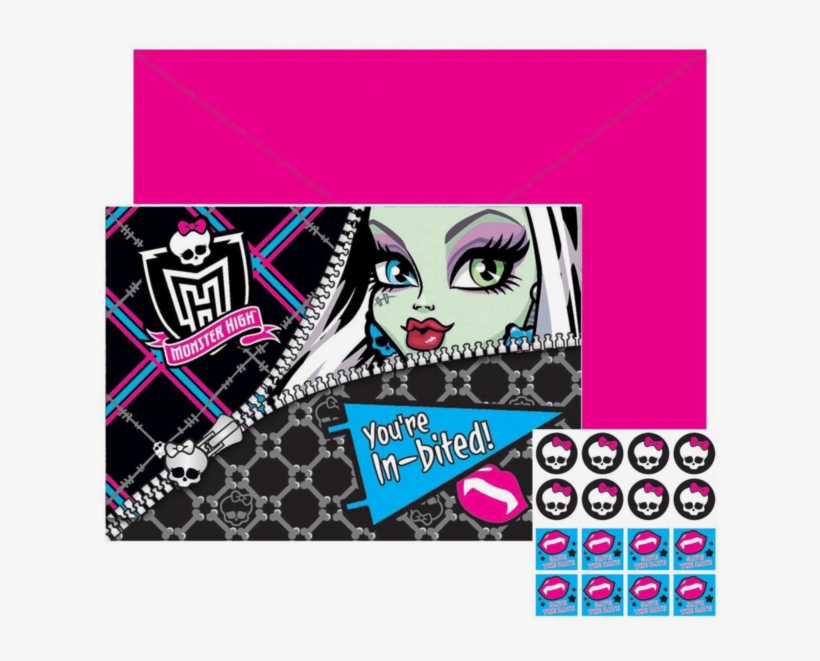 Monster High Post Card Invitations 8 Ct Invites Girls - Monster High ...
