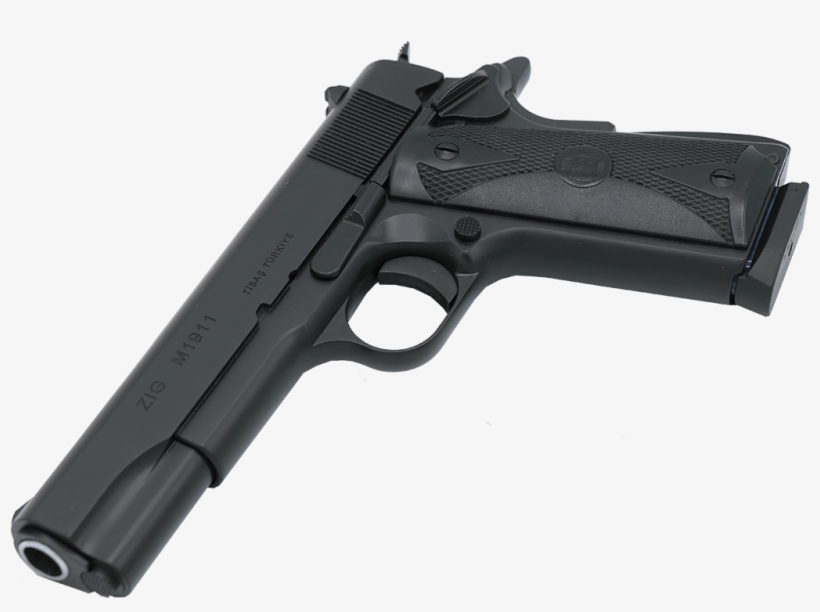 Zig M1911 A1 - Firearm - Free Transparent PNG Download - PNGkey