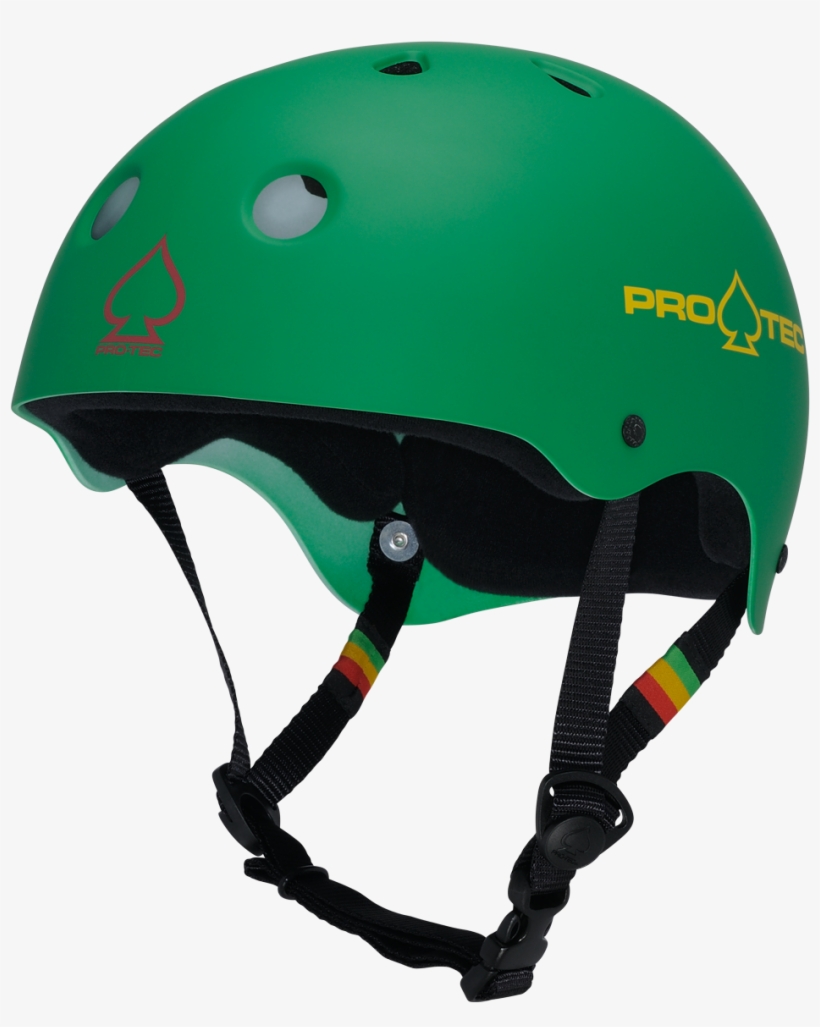 Rubber Rasta Green - Protec The Classic Helmet - Free Transparent PNG ...