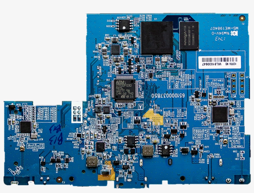 On The Top Of The Pcb, We Can See The Large Black Ic - Electronic ...