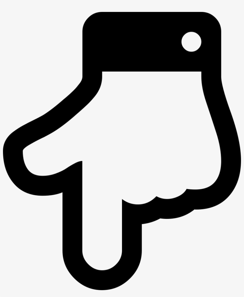 Png File Svg - Finger Pointing Down Png - Free Transparent PNG Download ...