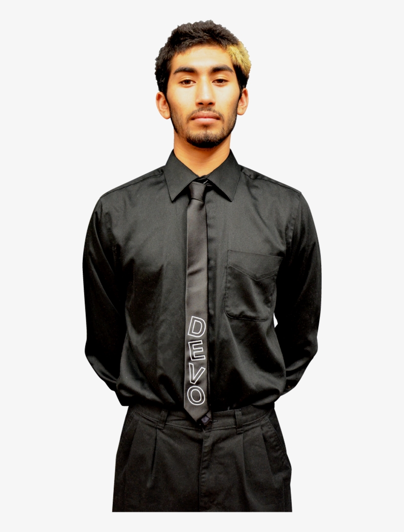 Devo Logo Black Tie - Leather Jacket - Free Transparent PNG Download ...