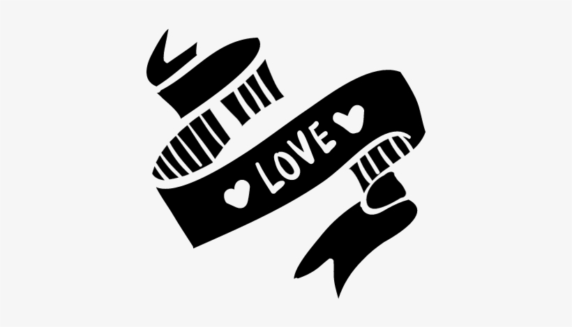 Love Flag Banner Vector - Romance - Free Transparent PNG Download - PNGkey