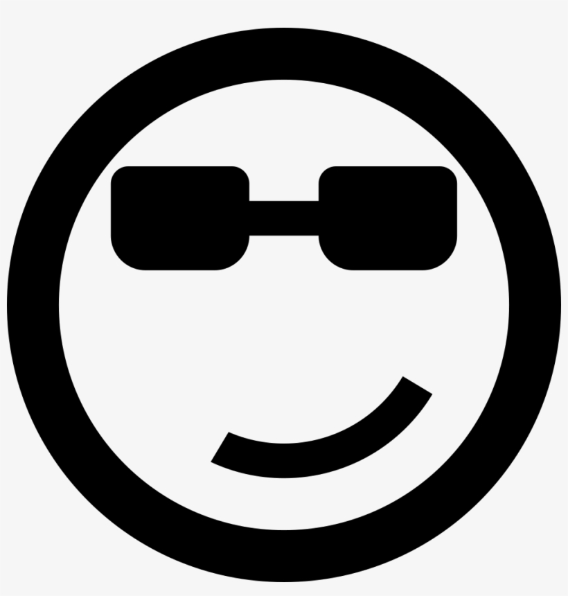 Cool Emoticon Smiley Face - Swag Icon - Free Transparent PNG Download ...