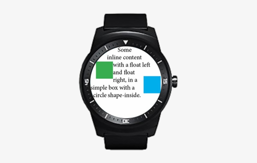 A Layout Of Web Contents With Shape-inside - Lg G Watch R W110 Android ...