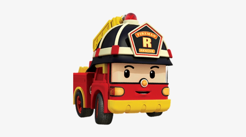 Robocar Poli Character Roy The Firetruck - 波力 出動!救援小隊 Qr碼貼紙書 - Free ...