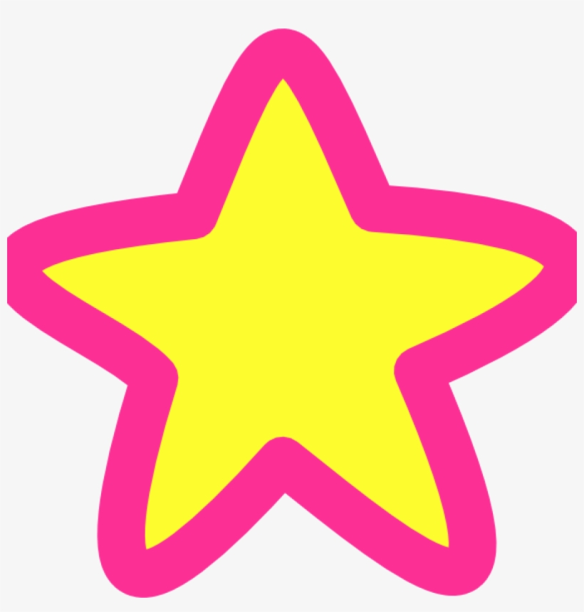 Pink Star Cluster Clipart