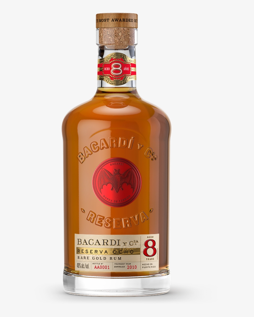 Bacardi Reserva Ocho - Free Transparent PNG Download - PNGkey