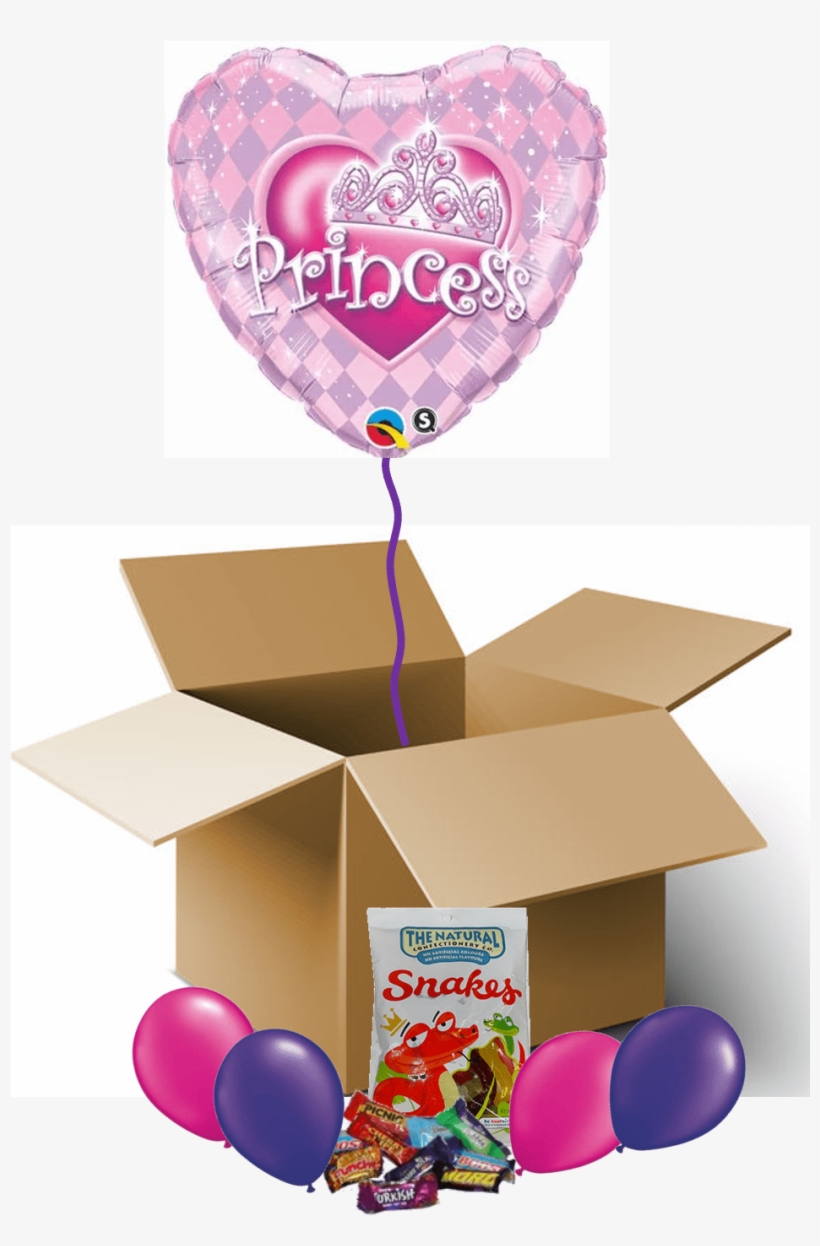 Princess Tiara Balloon In A Box - Balloon - Free Transparent PNG ...