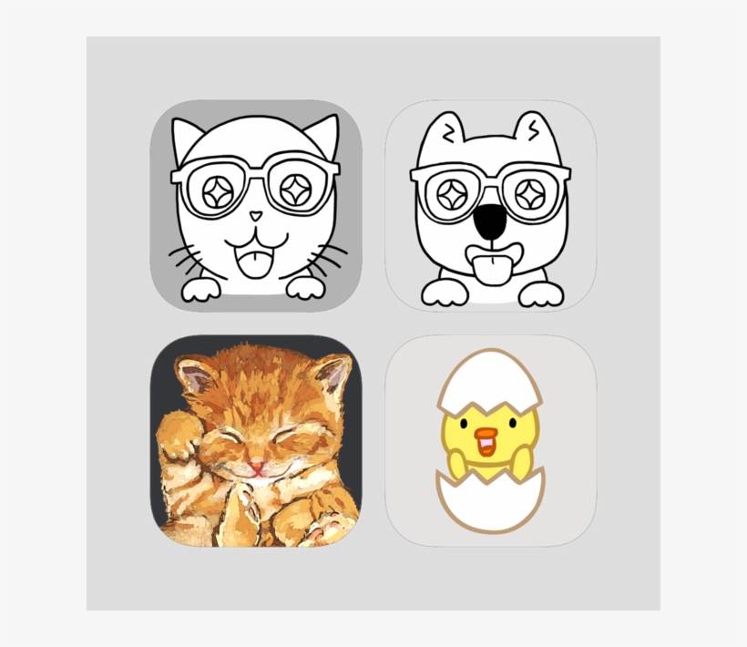 Epic Cute Animal Stickers For Imessage - Cartoon - Free Transparent PNG ...