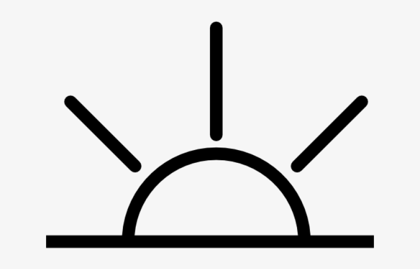 Sun Setting Clipart Black And White - Free Transparent PNG Download ...