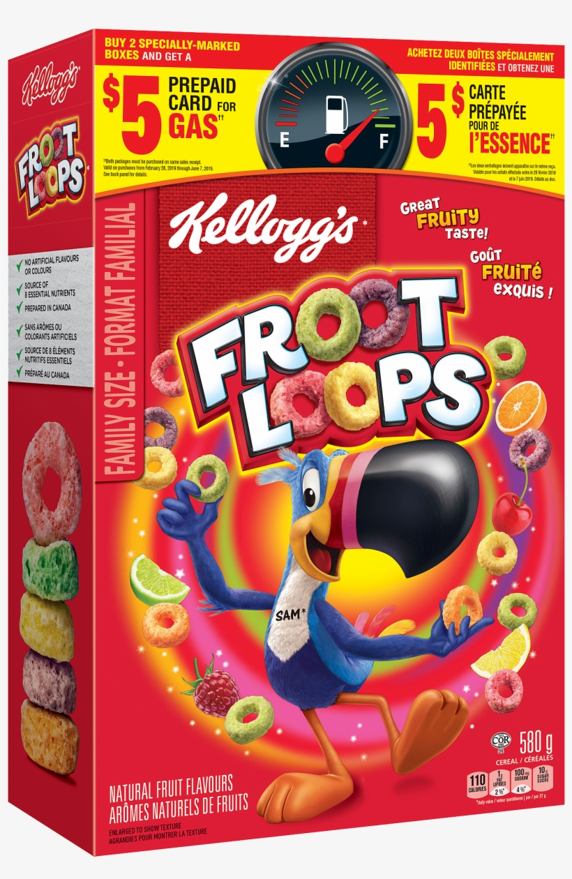 Froot Loops* Cereal 580g - Froot Loops - Free Transparent PNG Download ...