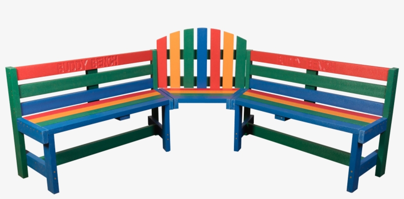 Adult Recycled Plastic Buddy Bench - Play - Free Transparent PNG ...