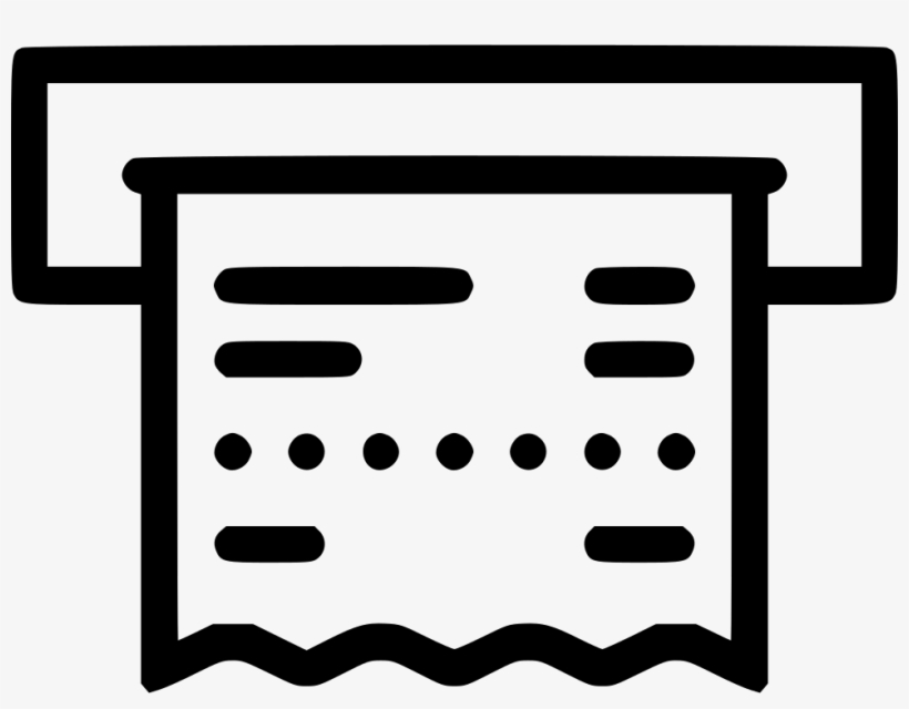 Png File Svg - Atm Receipt Icon - Free Transparent PNG Download - PNGkey