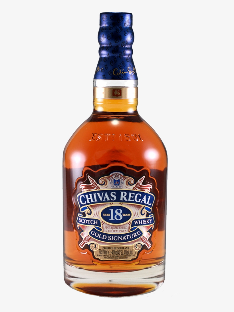 Chivas Regal 18 Year Old Blended Scotch 75cl - Chivas 18 Png - Free ...