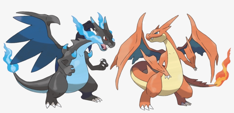 Mega Charizard - Charizard Black And Blue - Free Transparent PNG ...