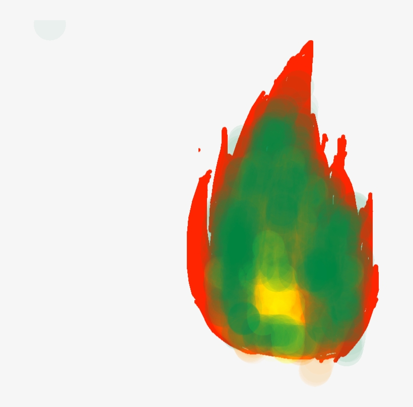 Drawing2 - Green Fire - Illustration - Free Transparent PNG Download ...